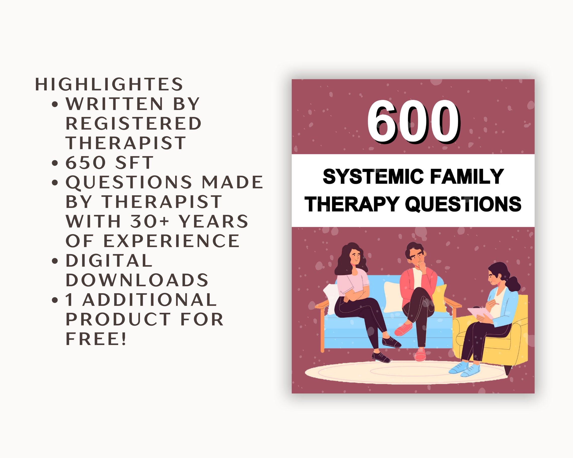 600 Systemic Family Therapy Questions | Intervention Phrases HIPAA ...