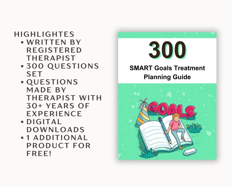 SMART Goals Treatment Planning Guide: 300 Therapy Goals (digital ...