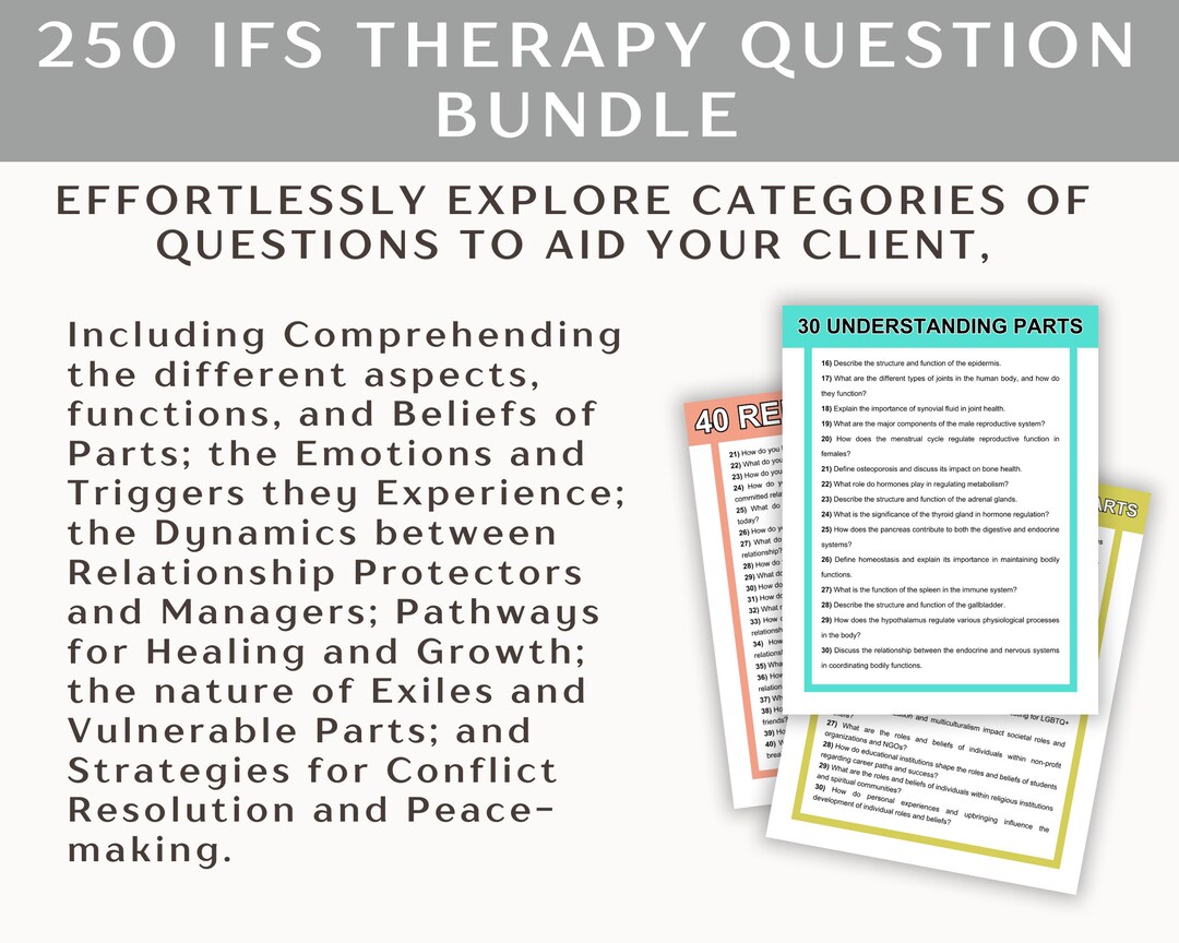 250 IFS Therapy Questions Internal Family Systems Therapy Interventions ...