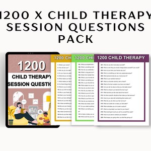 Child Therapy Session Questions, Counseling Questions, Therapy ...