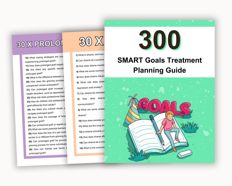 SMART Goals Treatment Planning Guide - Progress Note, Interventions ...