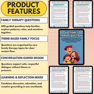 Family Therapy Questions: IFS Interventions, Counselor Cheat Sheet ...