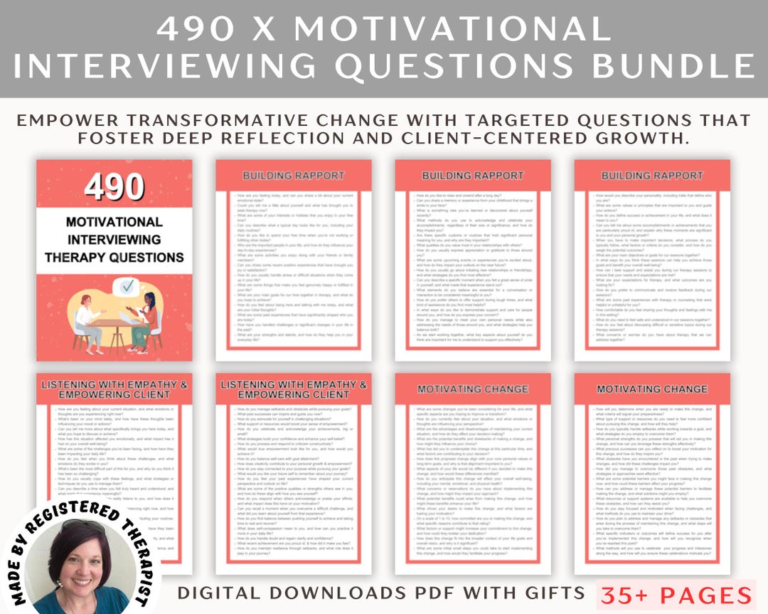 Motivational Interviewing Questions & Theory Cheat Sheets, Stages of ...