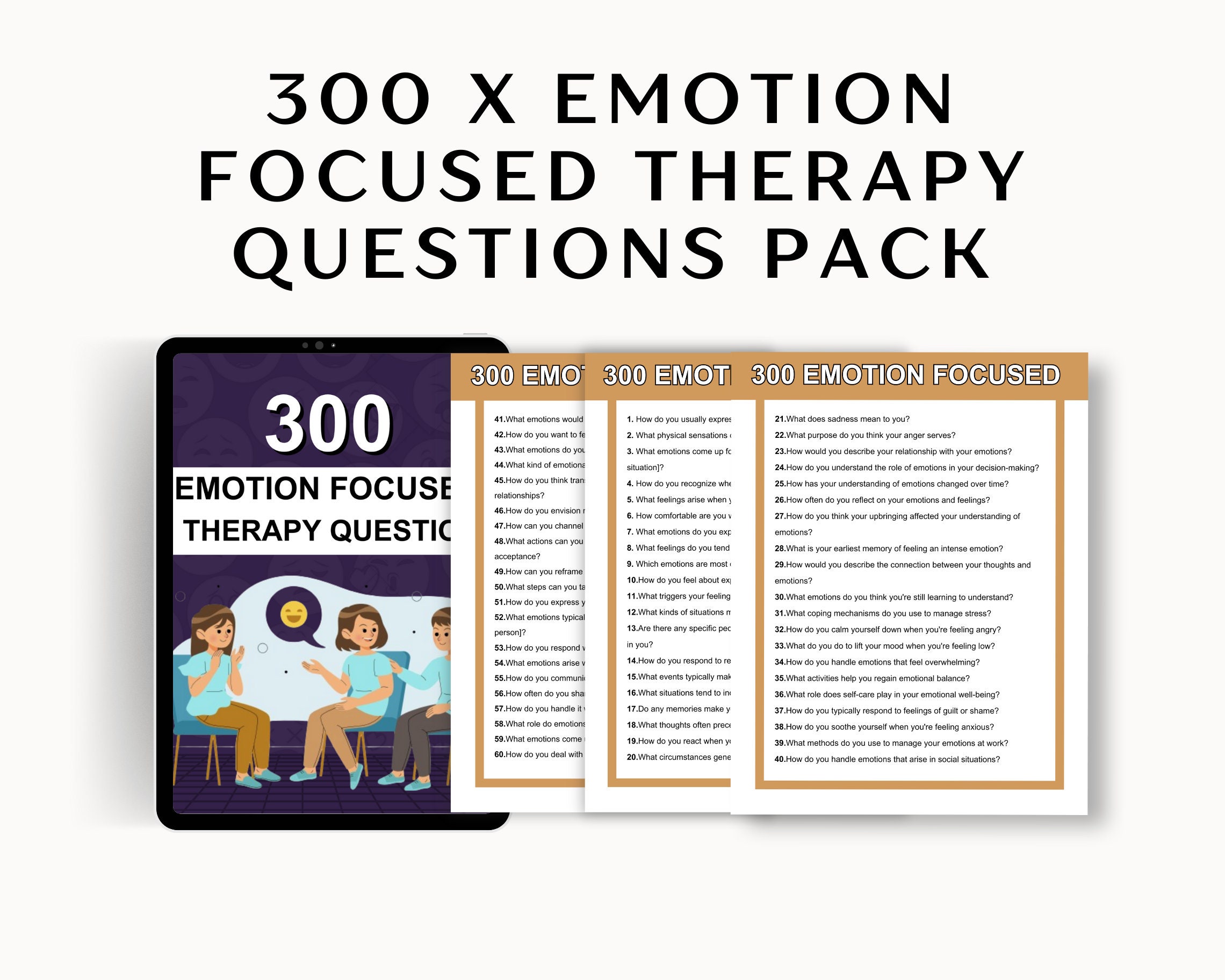 Emotionally Focused Therapy Questions, EFT Therapy Questions, Therapy ...