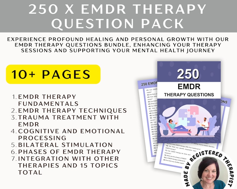 Comprehensive EMDR Therapy Questions Bundle: Enhance Your Practice With ...