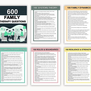 Family Therapy Questions: IFS Interventions, Counselor Cheat Sheet ...