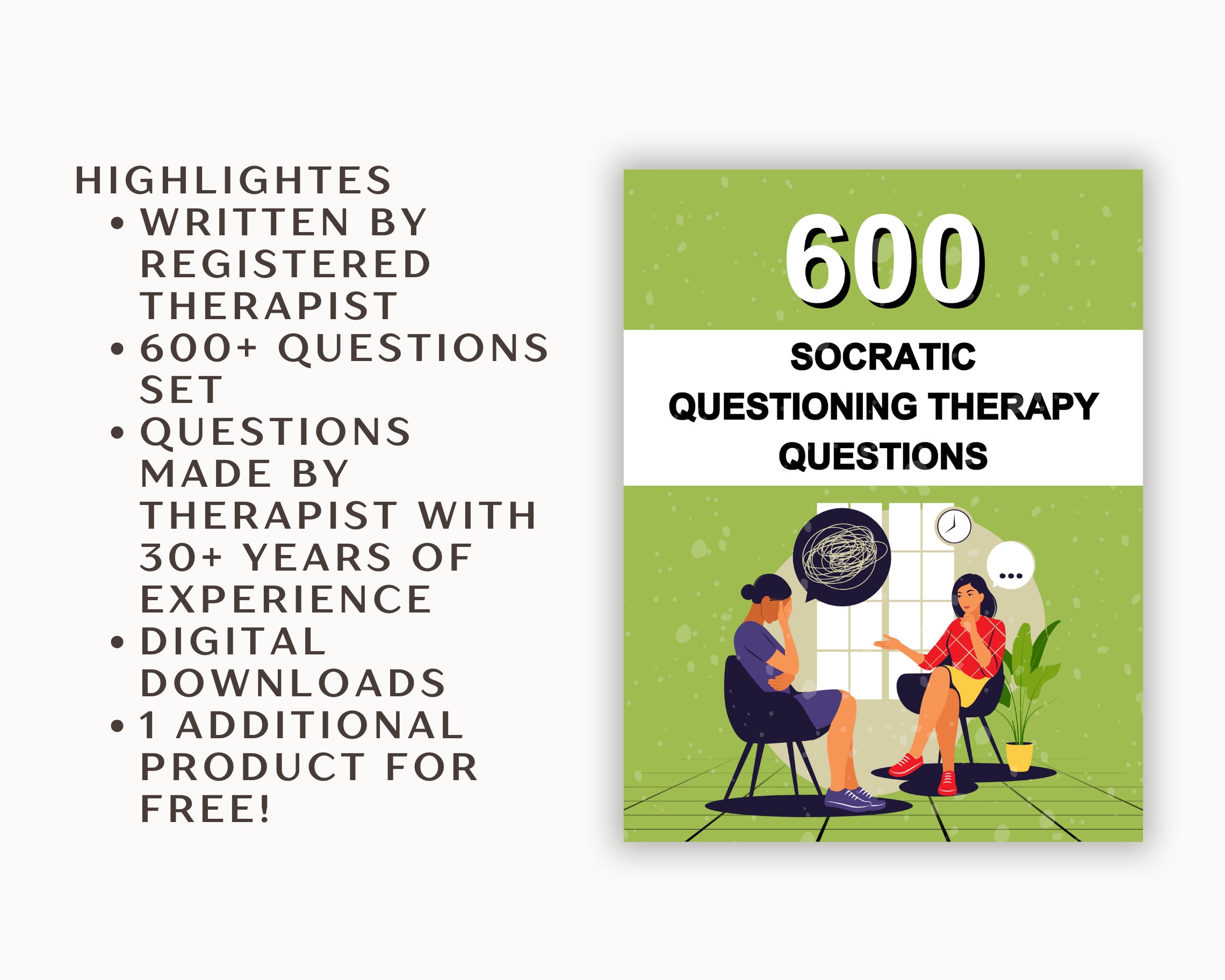 Socratic Questioning Therapy Questions: Counselor Cheat Sheet (PDF) - Etsy