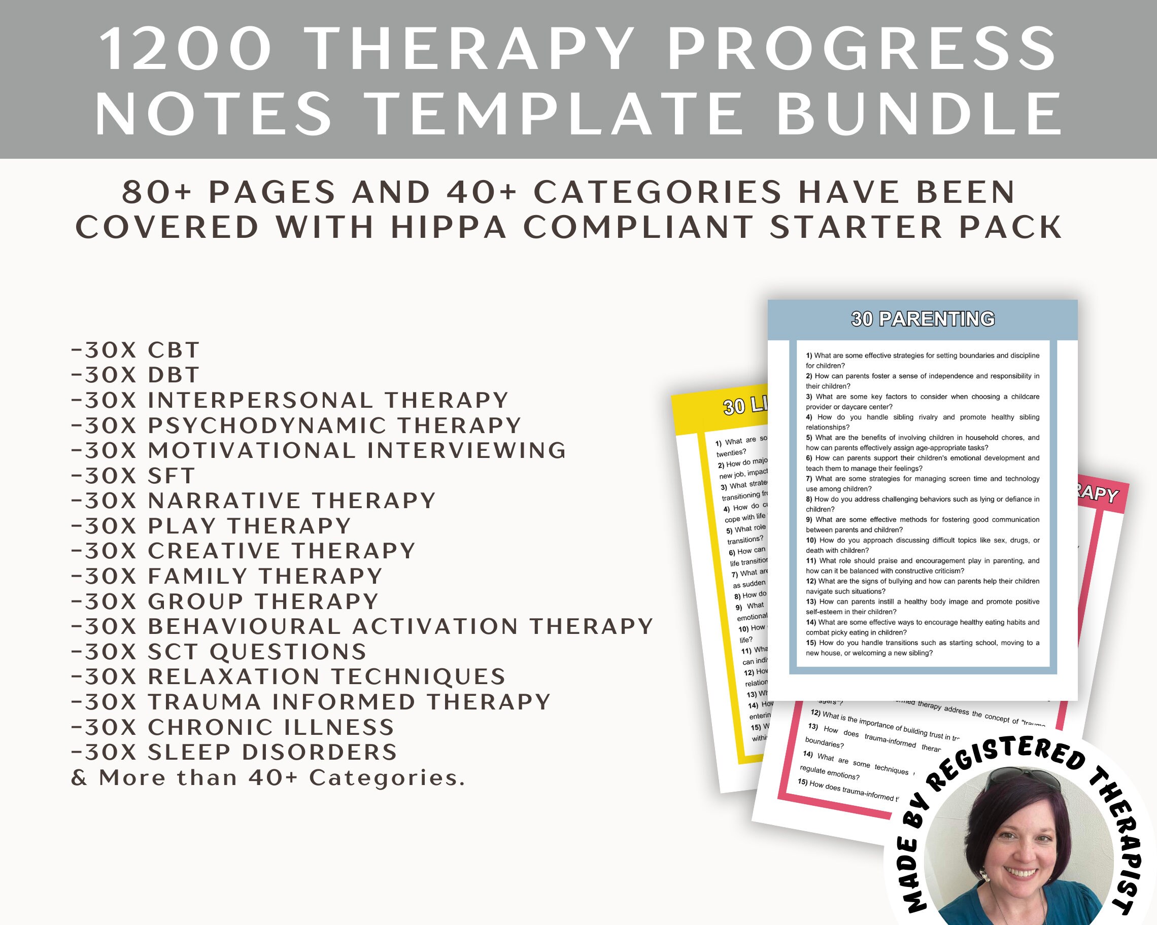 Therapy Progress Note Template: Counselor Cheat Sheet (digital Download ...