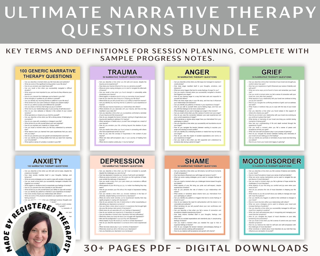 Narrative Therapy Questions Interventions | Therapy Questions Therapy ...