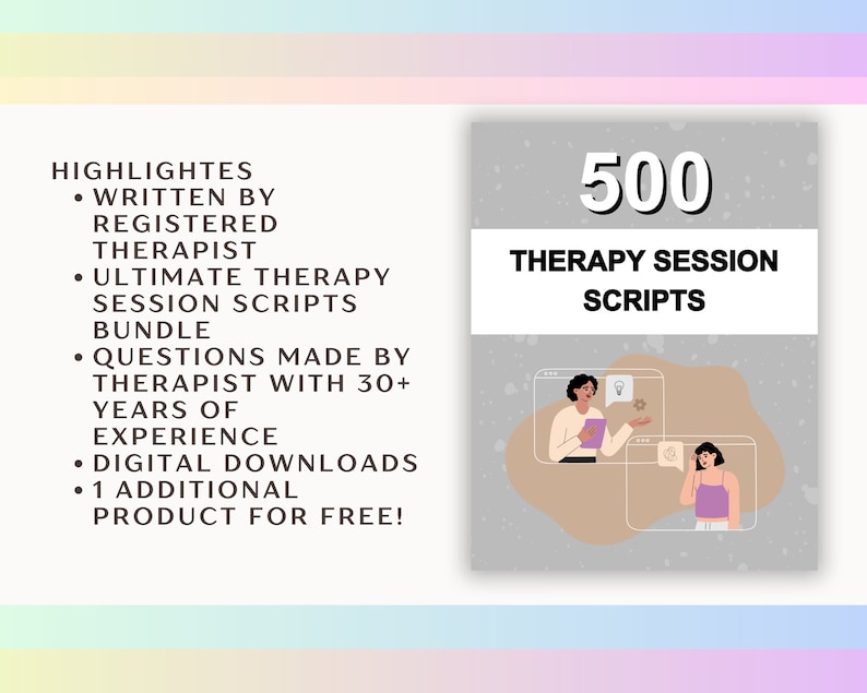 Therapy Session Scripts - 300 Unique Scripts-trauma, Addiction, Grief ...