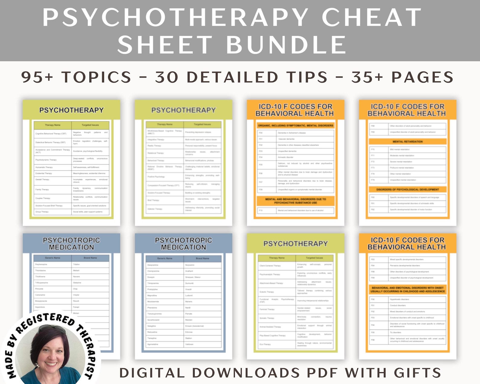 Psychotherapy Cheat Sheets, Therapist Cheat Sheets, Clinical Terms ...