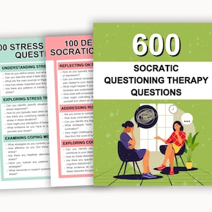 600 Socratic Questioning Therapy Questions | Intervention Phrases HIPAA ...