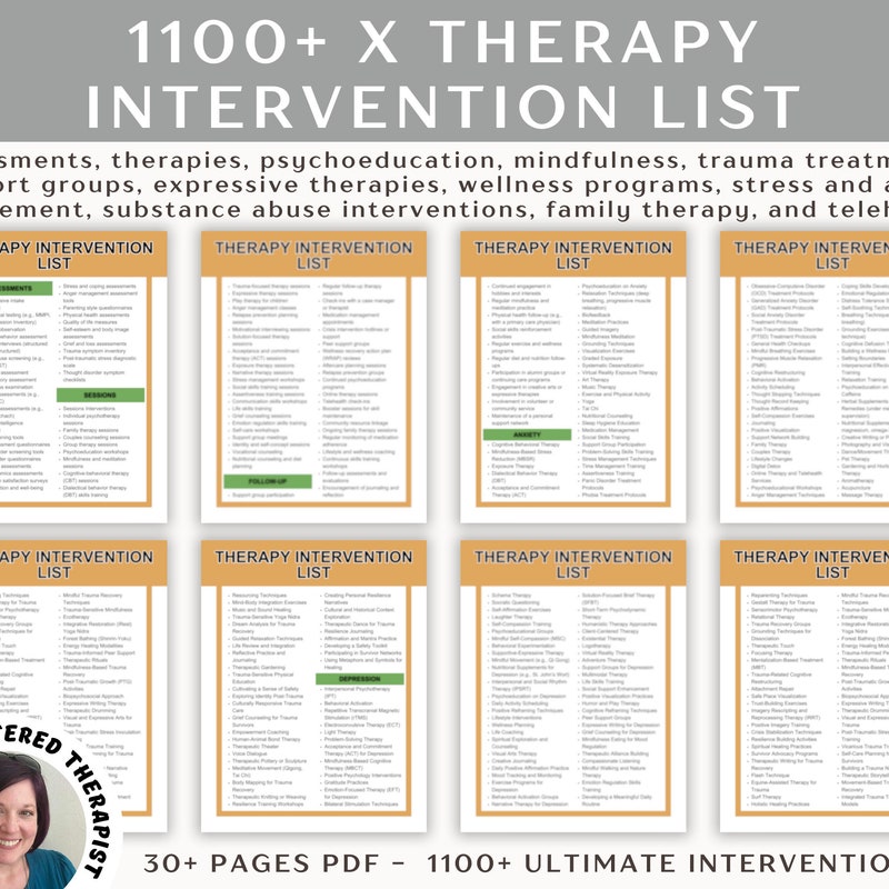 Therapy Intervention - Etsy