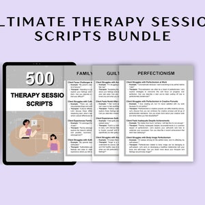 Therapy Session Scripts: 300+ Unique Client Scenarios (digital Download ...