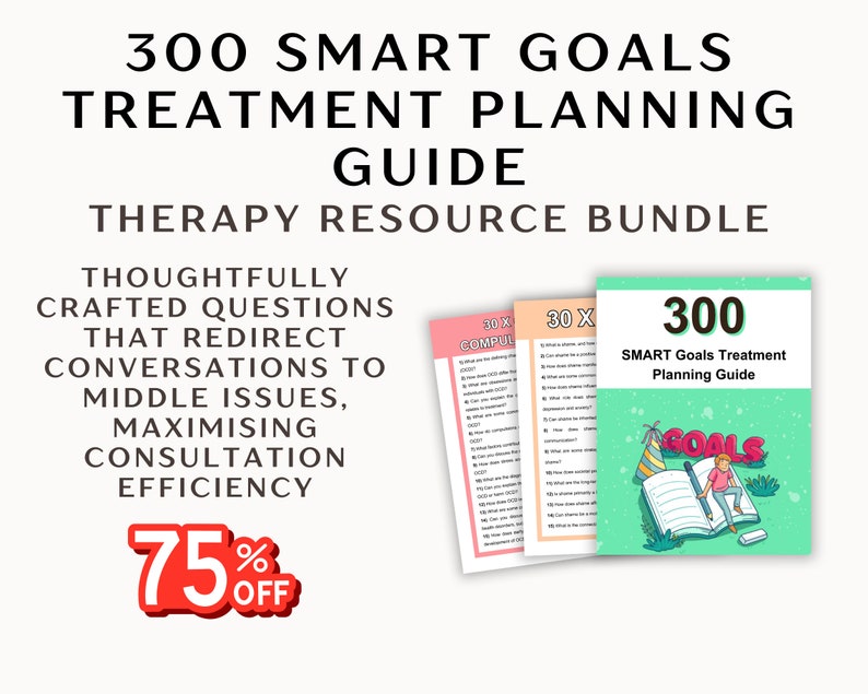 SMART Goals Treatment Planning Guide - Progress Note, Interventions ...