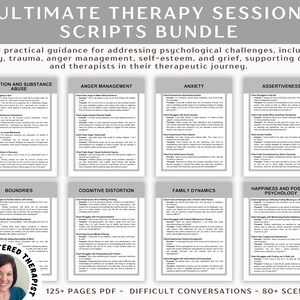 Therapy Session Scripts - 300 Unique Scripts-trauma, Addiction, Grief ...