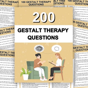 Gestalt Therapy Questions Bundle: Psychotherapy Interventions (digital ...