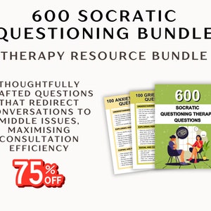 600 Socratic Questioning Therapy Questions | Intervention Phrases HIPAA ...
