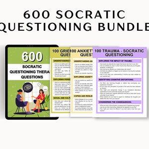 600 Socratic Questioning Therapy Questions | Intervention Phrases HIPAA ...