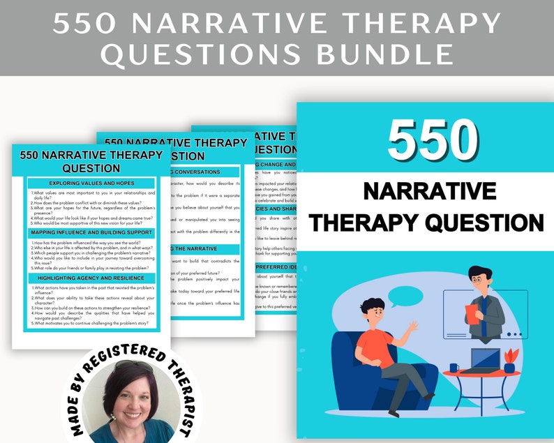 550 Narrative Therapy Questions Bundle: Mental Health Resource (PDF) - Etsy
