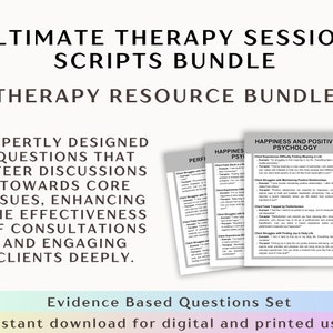 Therapy Session Scripts: 300+ Unique Client Scenarios (digital Download ...