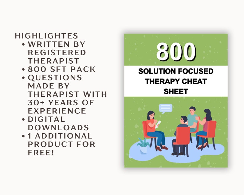 Solution Focused Therapy Cheat Sheet: 800+ SFT Questions (digital Download) - Etsy