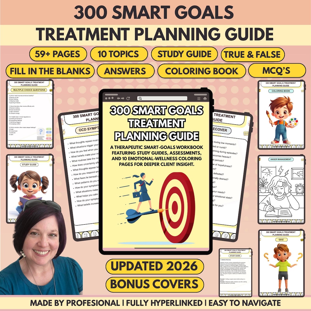 SMART Goals Treatment Planning Guide, 59+ Pages, 10+ Topics, Fully ...