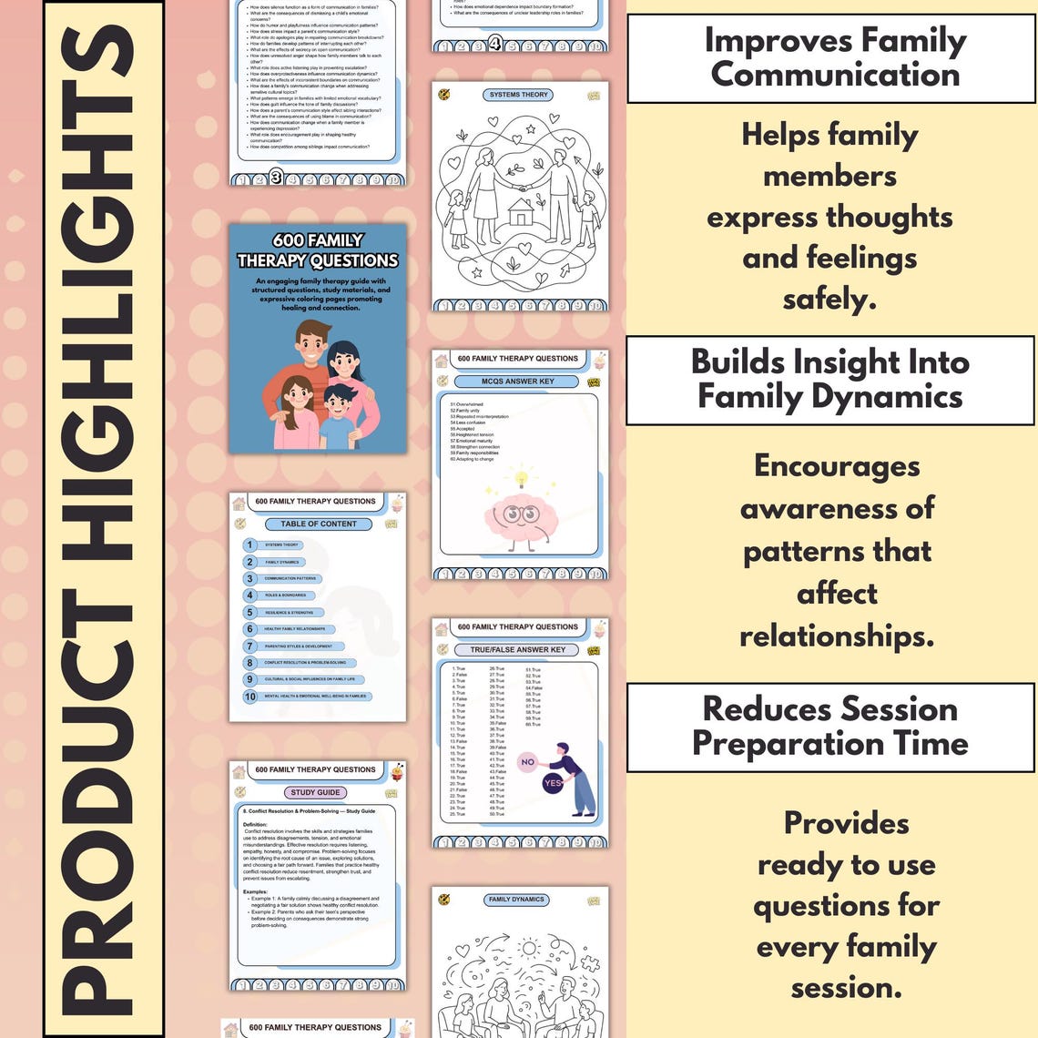 Family Therapy Questions: IFS Interventions, Counselor Cheat Sheet ...