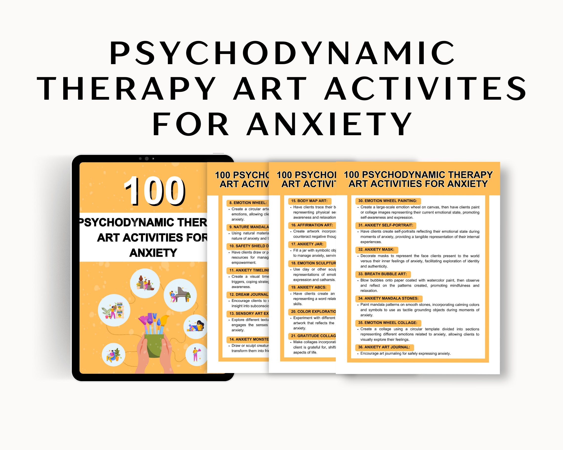 Psychodynamic Therapy Art Activities for Anxiety Art Therapy Therapy ...