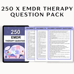 Comprehensive EMDR Therapy Questions Bundle: Enhance Your Practice With ...