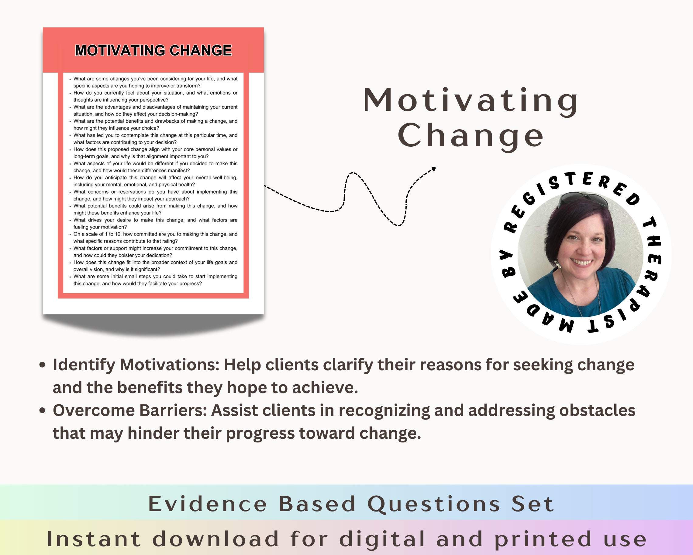 Motivational Interviewing Questions & Theory Cheat Sheets, Stages of ...