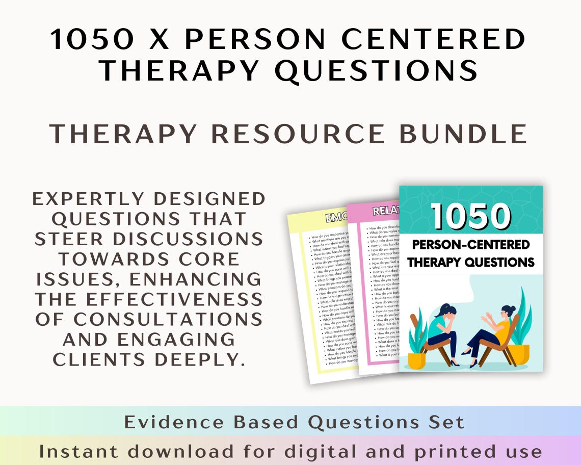 Person-centered Therapy Questions: Emotional Awareness & Relationships ...