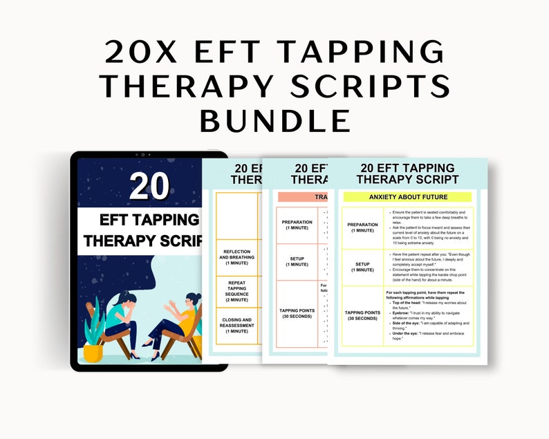 EFT Tapping Therapy Scripts: Anxiety Management Tools (digital Download ...