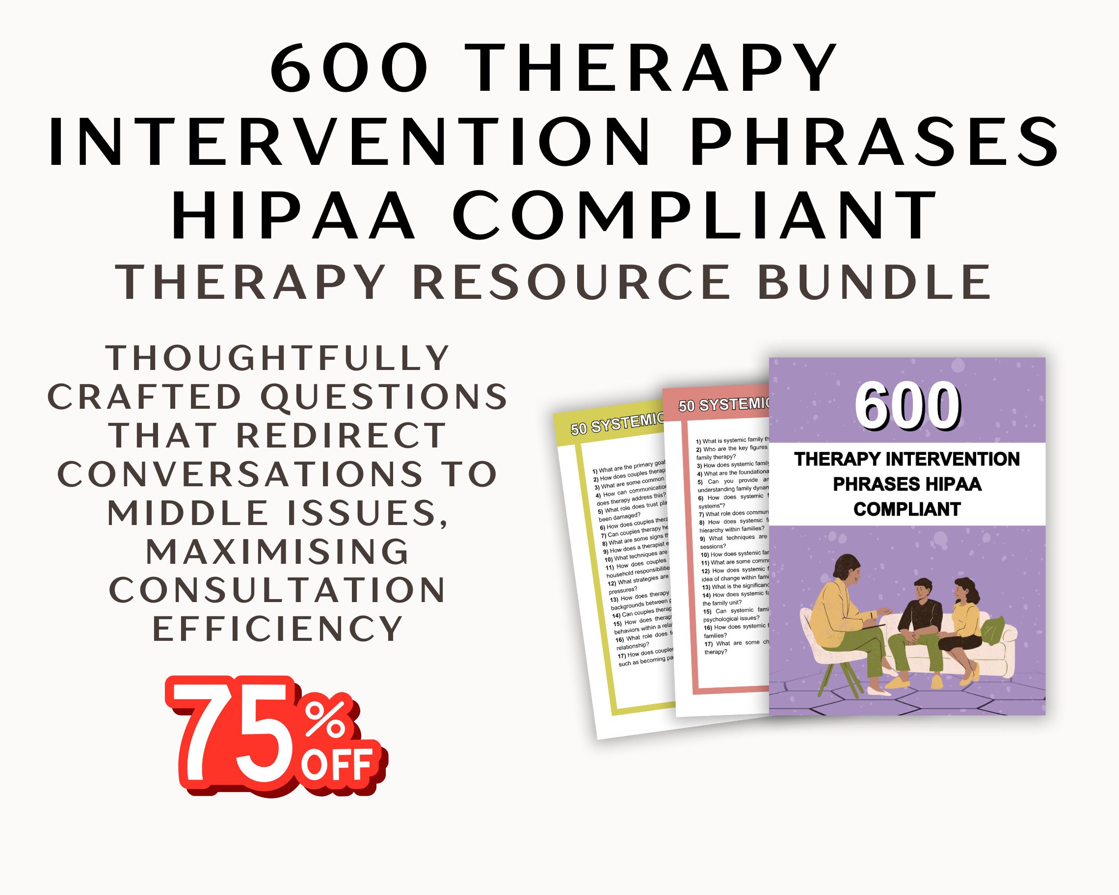 600 Therapy Intervention Phrases HIPAA Compliant Progress Notes ...