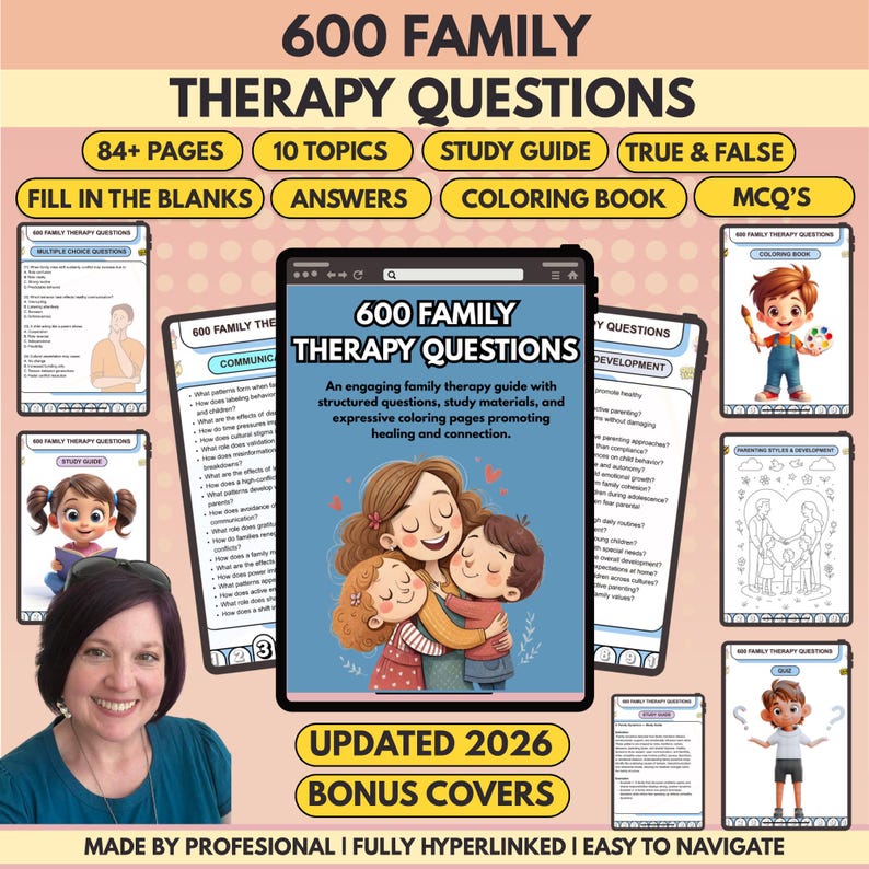 Family Therapy Questions: IFS Interventions, Counselor Cheat Sheet ...