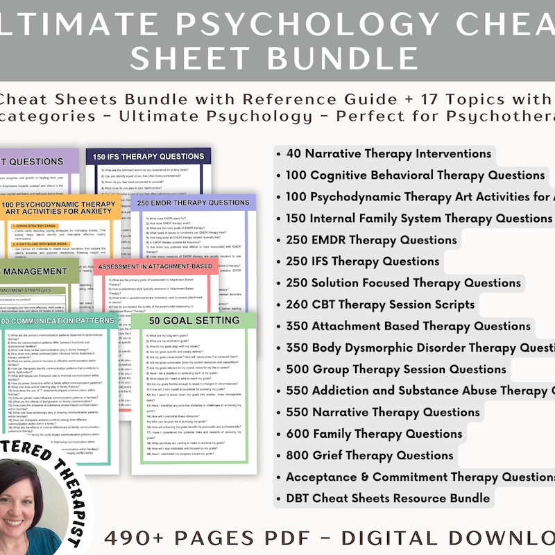 Therapy Modalities Cheat Sheet - Etsy
