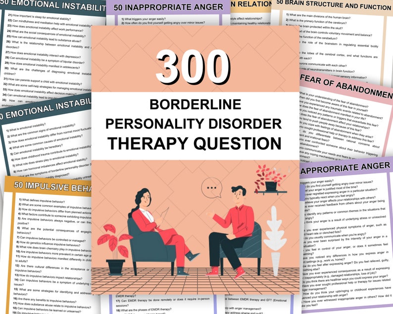 Borderline Personality Disorder Therapy Questions, BPD Therapy, Therapy ...