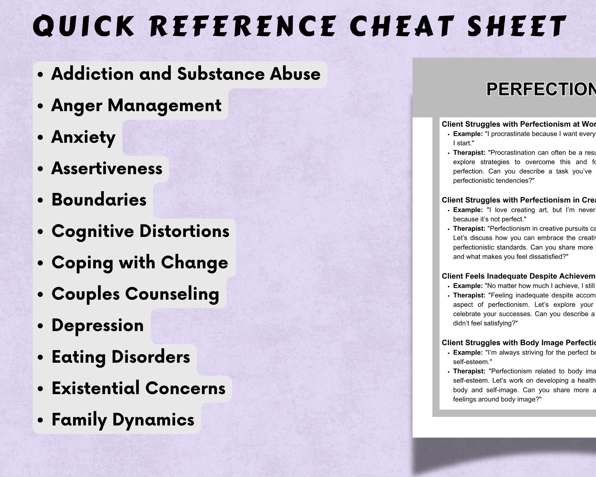 Therapy Session Scripts: 300+ Unique Client Scenarios (digital Download ...