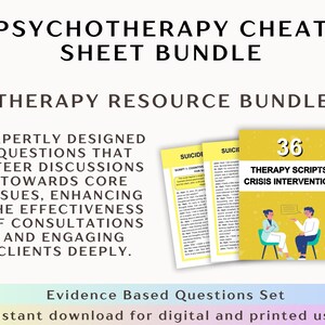 Psychotherapy Cheat Sheets, Therapist Cheat Sheets, Clinical Terms ...