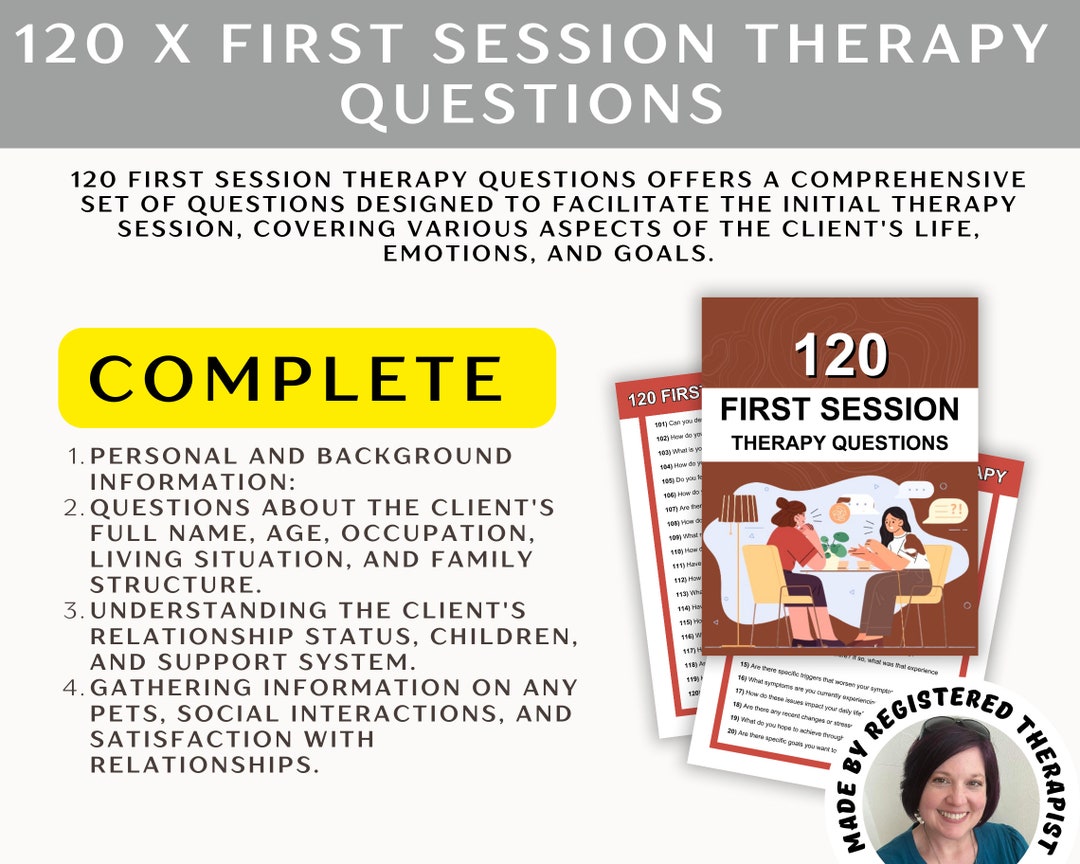 First Session Therapy Questions: Client Intake Bundle - Etsy