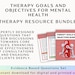 Therapy Goals and Objectives Bundle: Clinical Notes & Cheat Sheets (PDF ...