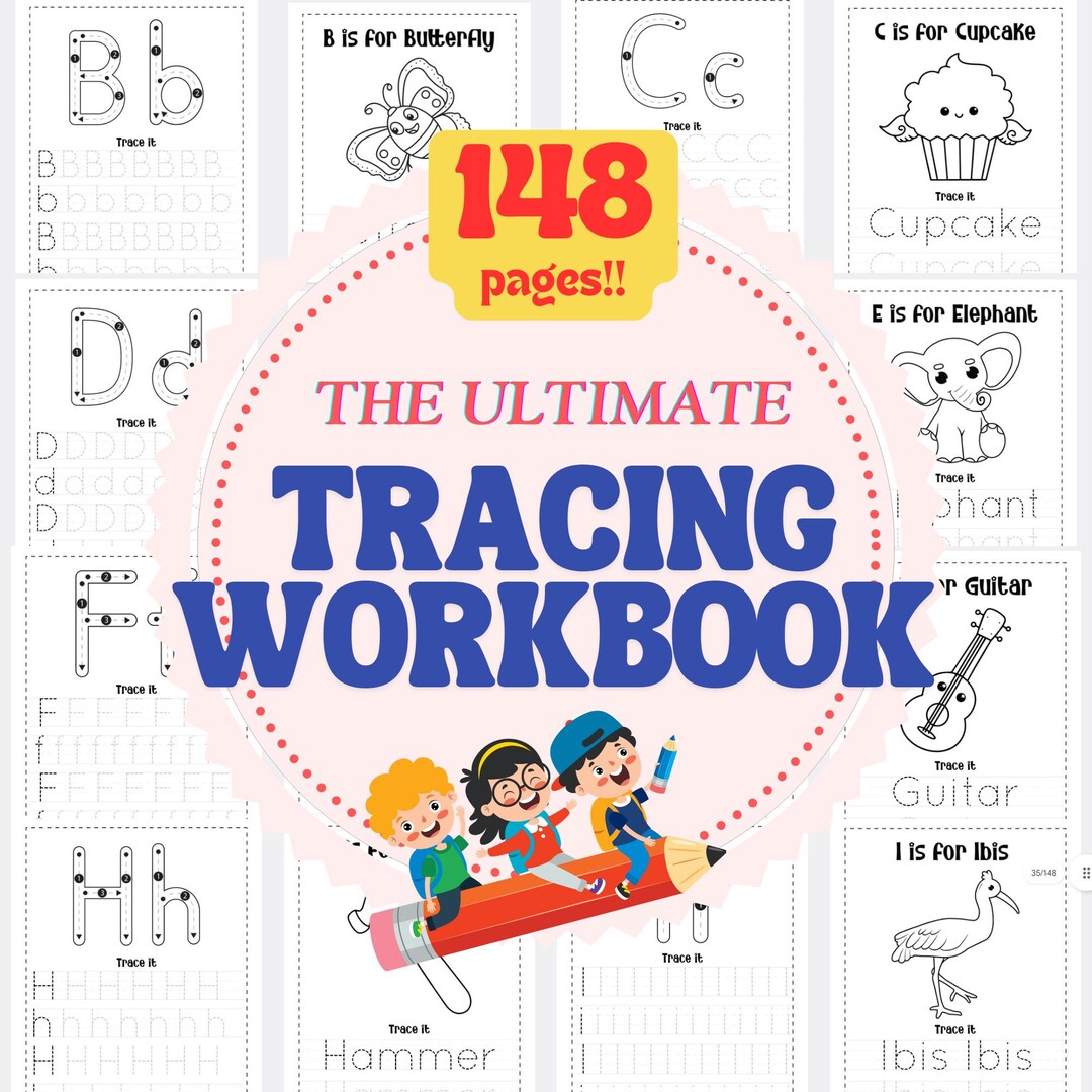 Alphabet Tracing Worksheets for Kids – Printable Handwriting Practice ...