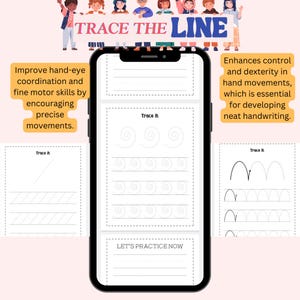 Alphabet Tracing Worksheets for Kids – Printable Handwriting Practice – Improve Fine Motor ...