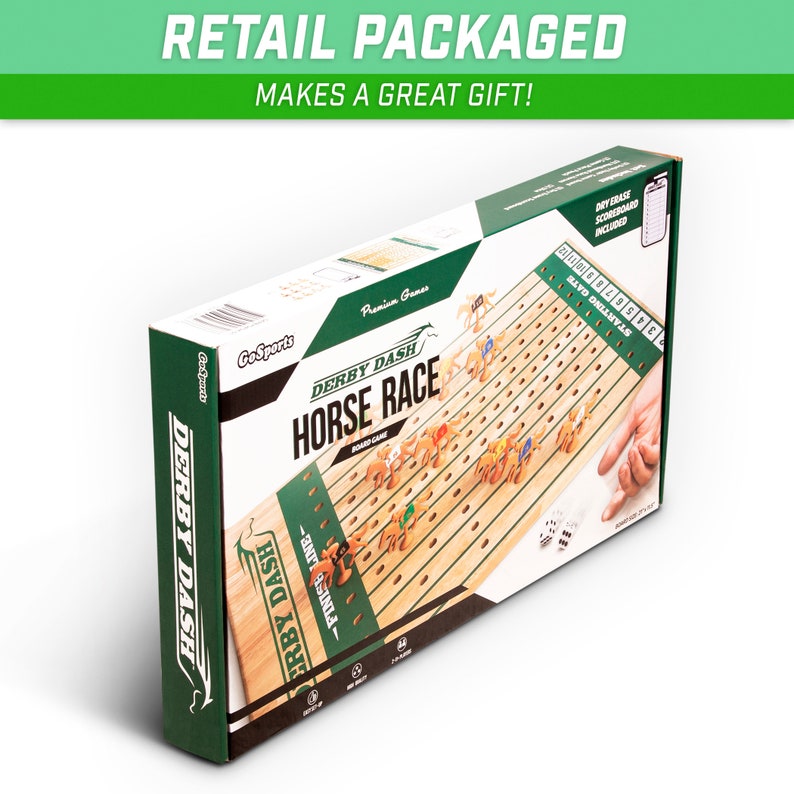 Gosports Derby Dash Horse Race Game Set - Tabletop Horse Racing With 2 ...