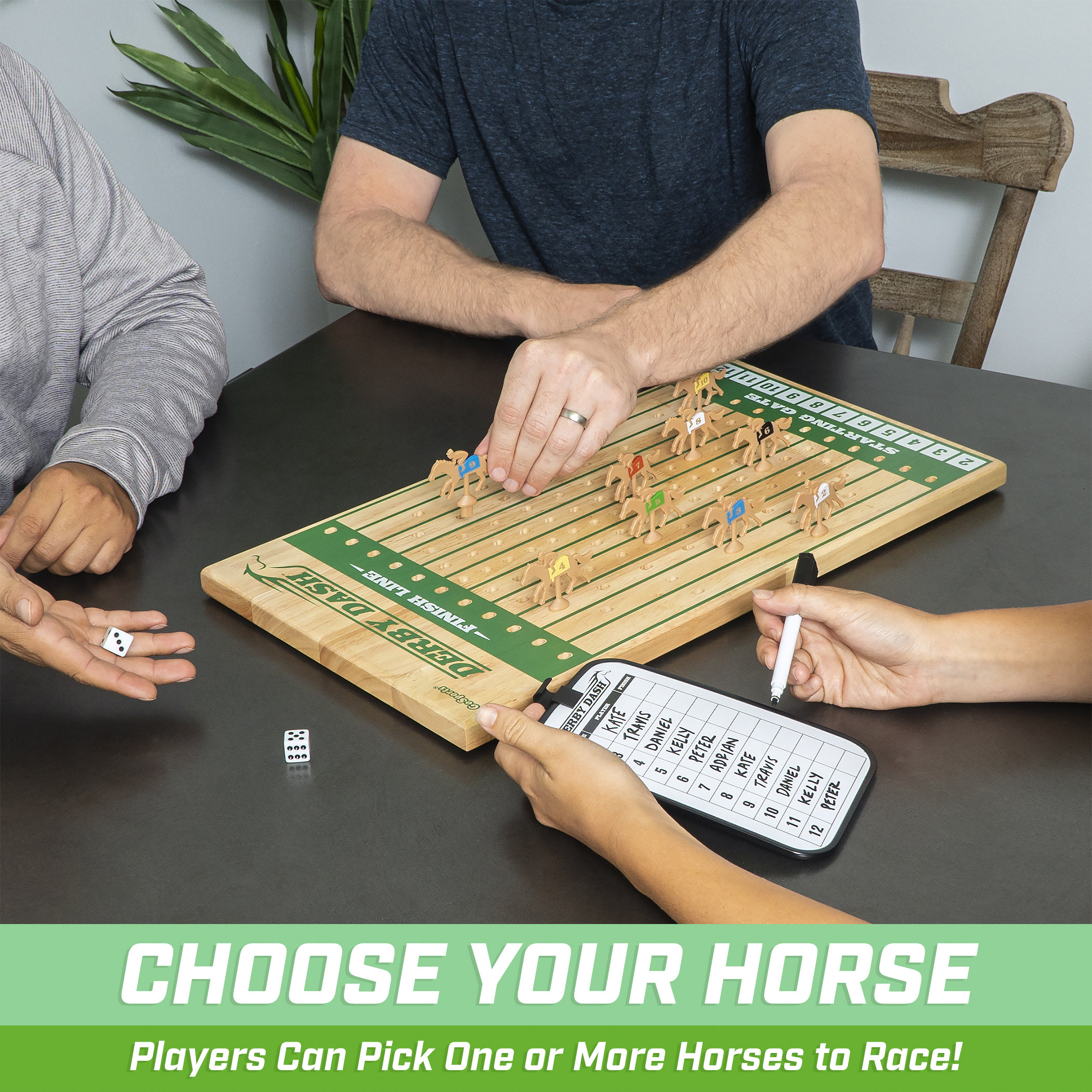 Gosports Derby Dash Horse Race Game Set - Tabletop Horse Racing With 2 ...
