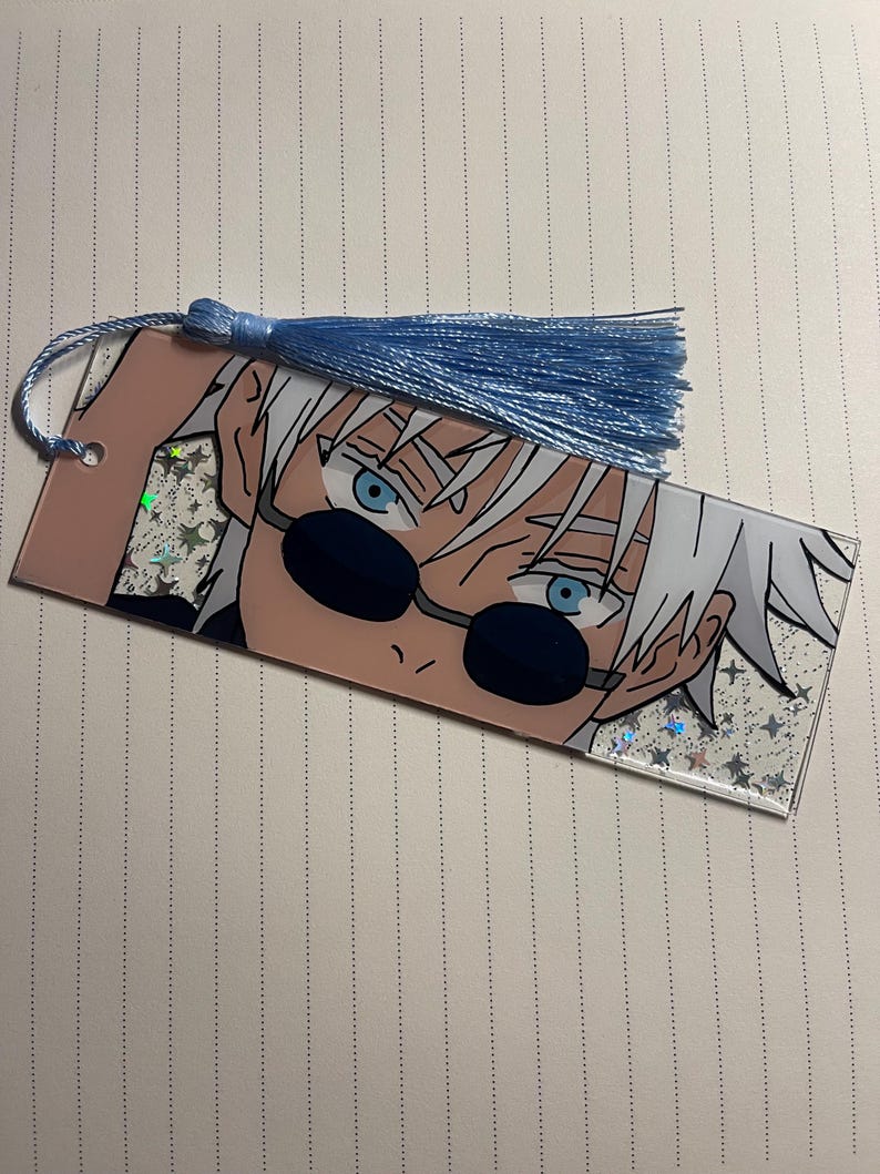 Acrylic and Resin Character Book Mark - Etsy
