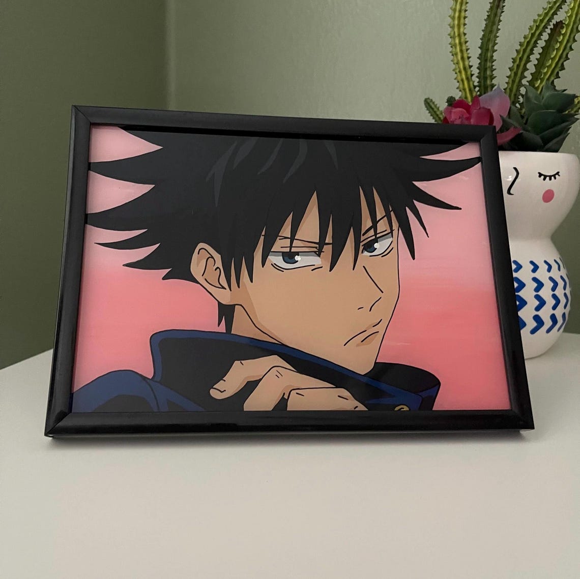 Megumi Fushiguro - JKK 5x7 Glass Painting - Etsy