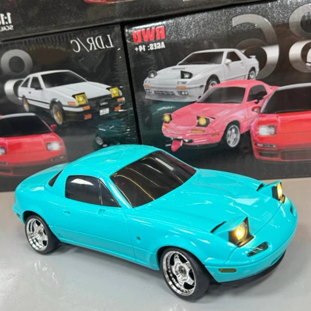 RC Drift Racing Car – 1/18 Scale Miata MX-5 Style | Gyro-assisted ...