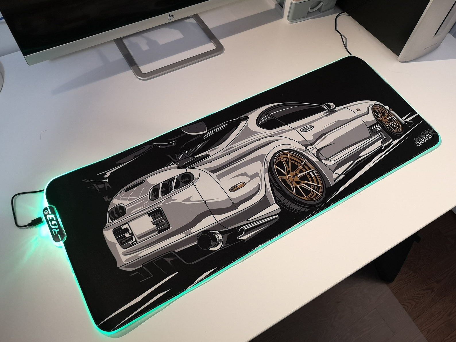 JDM Toyota Supra RGB Gaming Mouse Pad Minimalist Water - Etsy