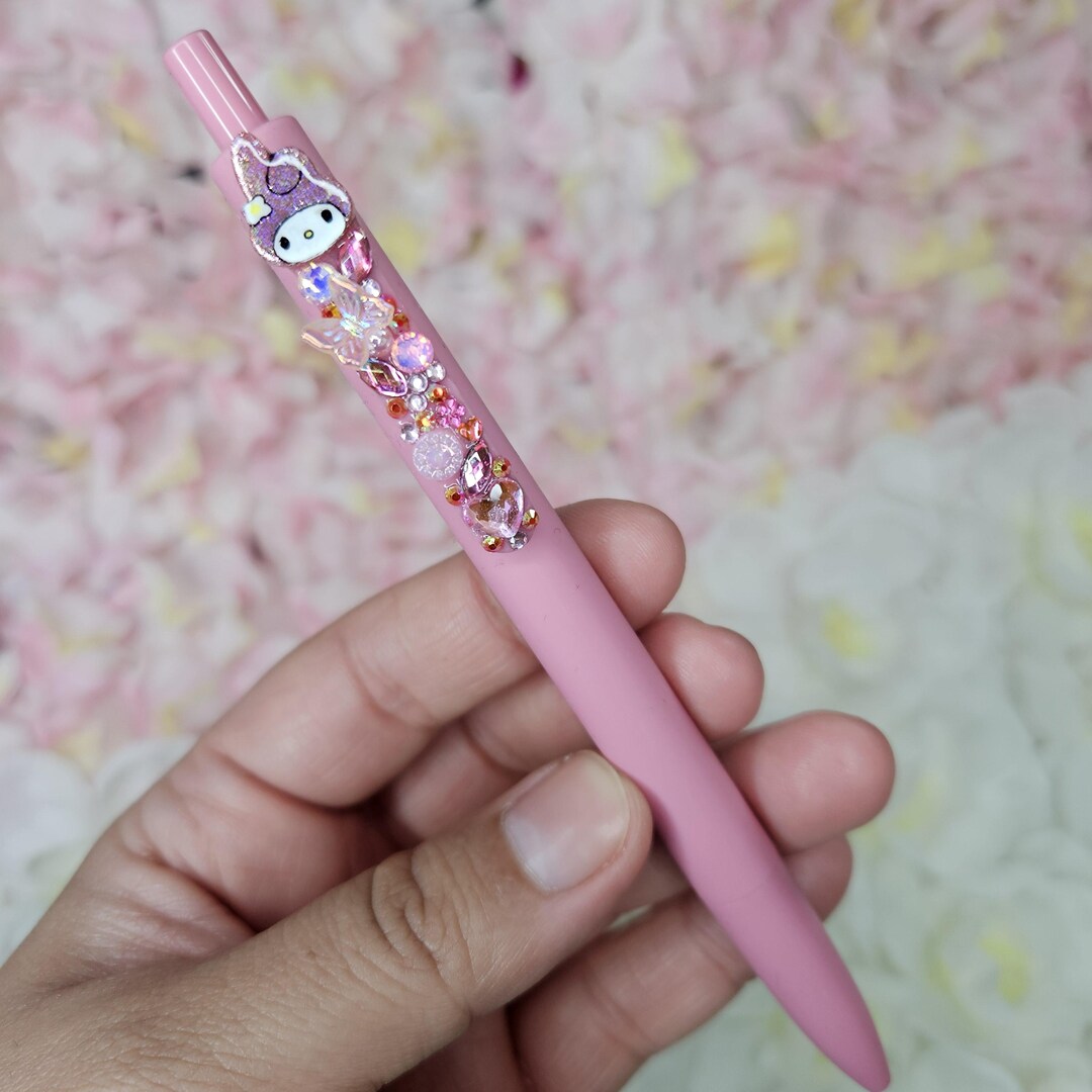 Pink Melody Rhinestone Gel Pen - Etsy